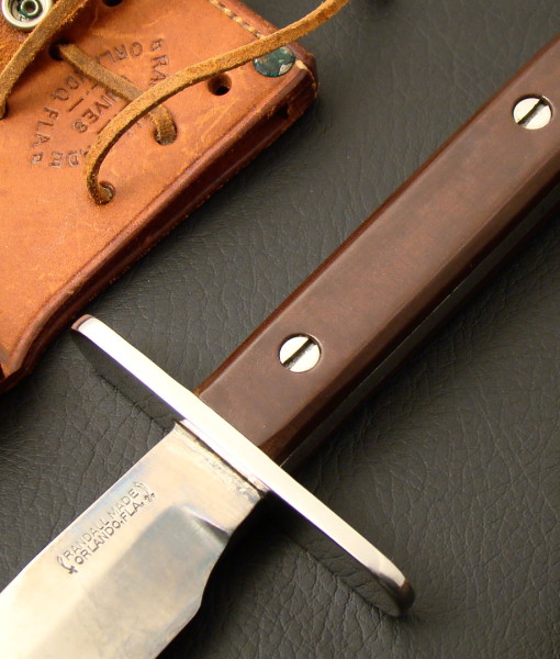 Randall Knife Model # 19 Astro vintage with brown micarta